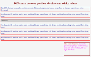 CSS position absolute | How does position absolute work in CSS?