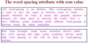 CSS word-spacing | How does word-spacing work in CSS with Examples
