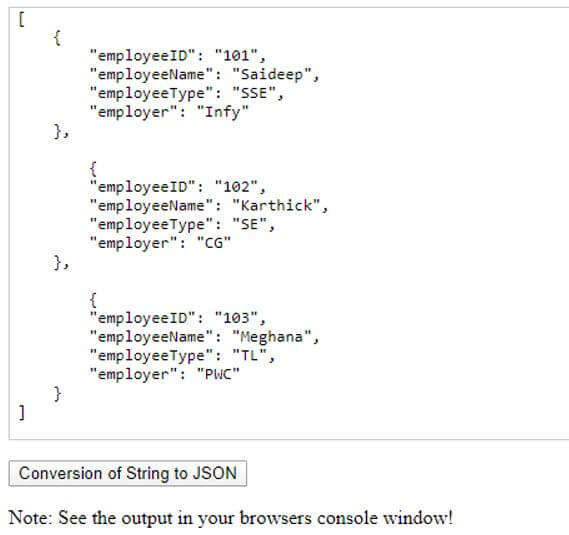 Convert String To JSON Conversion Of String To JSON In JavaScript