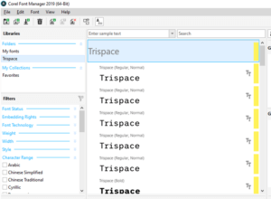 CorelDRAW fonts | Different steps of CorelDRAW fonts