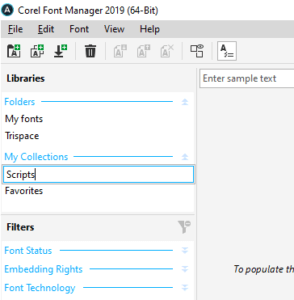 CorelDRAW fonts | Different steps of CorelDRAW fonts
