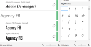 CorelDRAW fonts | Different steps of CorelDRAW fonts