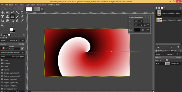 GIMP Blend Tool How To Use The Blend Tool In GIMP 