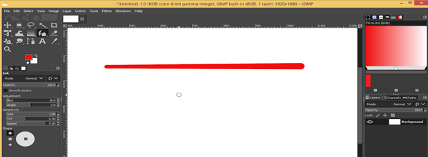 GIMP line tool | Learn the Different Tools of GIMP line