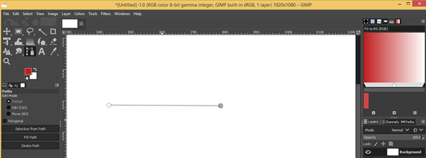 GIMP line tool | Learn the Different Tools of GIMP line