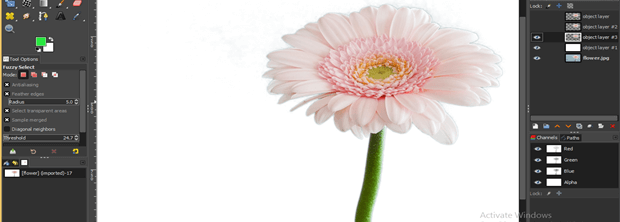 GIMP magic wand tool | How to use the Magic Wand tool?