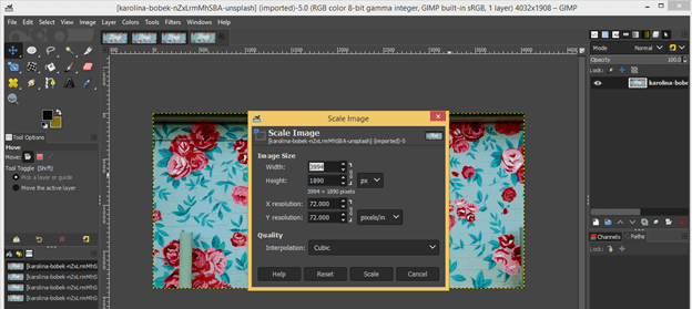 GIMP Resize Image How To Resize Image In GIMP With Different Method 