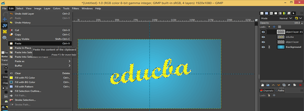 GIMP text shadow | Learn How to create Text Shadow in GIMP?