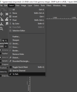 GIMP vector graphics | Different Steps of GIMP vector graphics