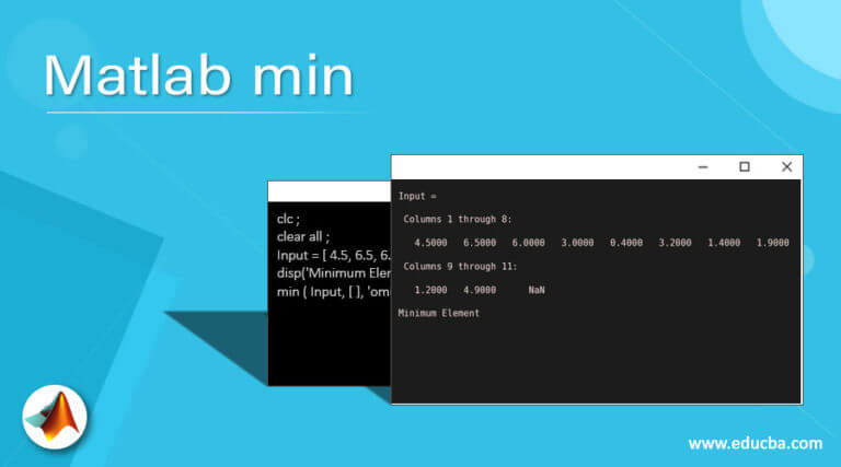 Matlab Min How Min Function Works In Matlab With Examples