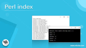 Perl index | How does index works in Perl with examples?