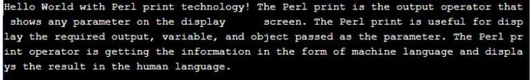 Perl Print How Does The Print Function Work In Perl With Examples