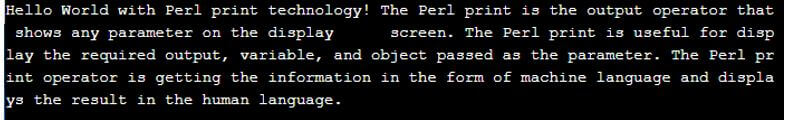 Perl Print How Does The Print Function Work In Perl With Examples