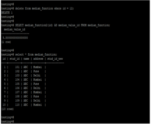 PostgreSQL Median | How does Median Work in PostgreSQL? | Examples