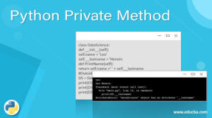 Python Private Method | Rules and regulations of Python private method