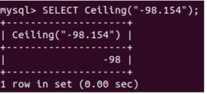 SQL Ceiling | Syntax and Examples of SQL Ceiling