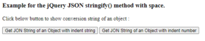 jQuery json stringify | Working of JQuery JSON stringify() with examples