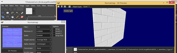 GIMP normal map | How to perform Normal Map in GIMP?