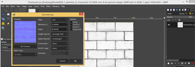 GIMP normal map | How to perform Normal Map in GIMP?