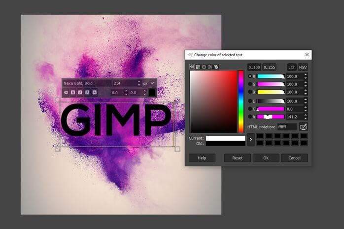GIMP Text Effects Different Steps Of GIMP Text Effects