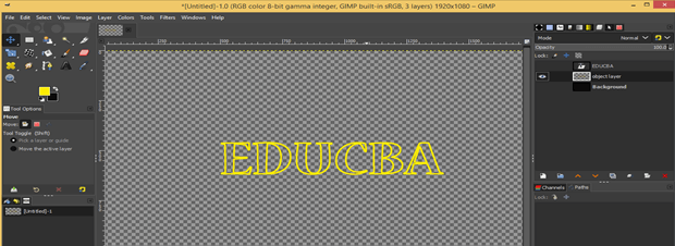GIMP text outline | Learn How to create Text Outline in GIMP?