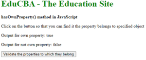 JavaScript hasOwnProperty() | Examples & Syntax of hasOwnProperty()
