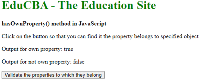 JavaScript hasOwnProperty() | Examples & Syntax of hasOwnProperty()