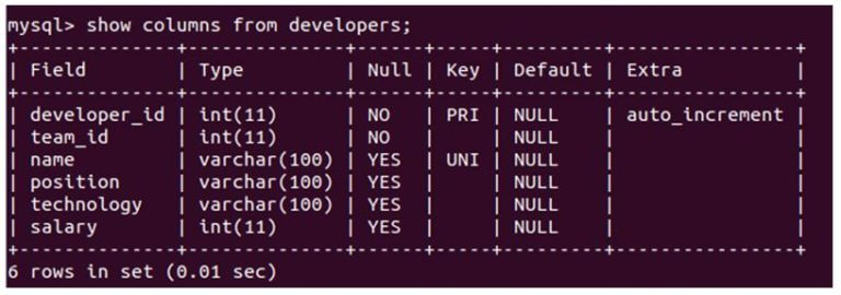 MySQL DESCRIBE table | Different examples of MySQL DESCRIBE table