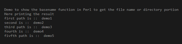 Perl Basename How Does Basename Function Work In Perl