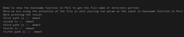 Perl Basename How Does Basename Function Work In Perl