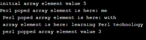 Perl pop array | Learn How does the pop array function works in Per?