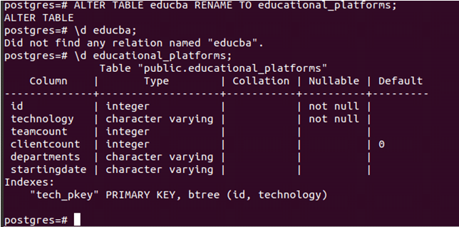 Postgresql Alter Table Change Column Type Not Null To Default 