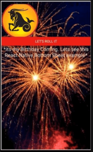 React native bottom sheet | Example of React Native Bottom Sheet