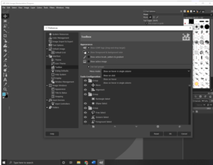 GIMP Toolbox | Creating a Single Column Layout for Toolbox