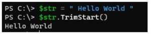 PowerShell Trim | How Trim Function Works in PowerShell | Examples