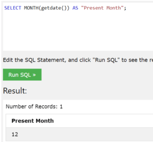 SQL Current Month | Retrieving Current Month Value in SQL