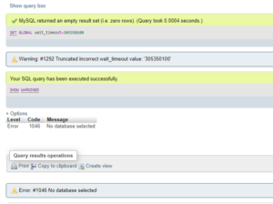 MariaDB wait_timeout | Controlling and Managing the Serve Operations