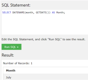 SQL Current Month | Retrieving Current Month Value in SQL