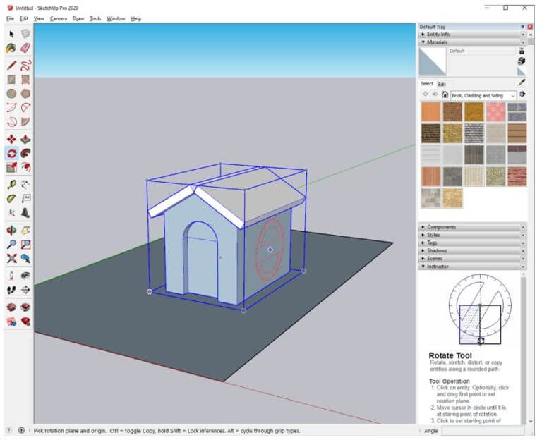 SketchUp Rotate | A Quick Glance on SketchUp Rotate