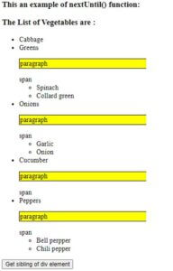 jQuery nextUntil | Working of jQuery nextUntil() Function | Examples