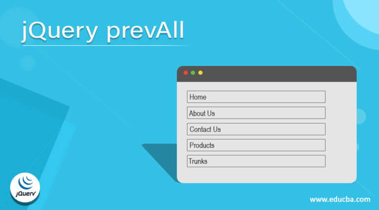 jQuery prevAll | Learn How prevAll method works in jQuery?