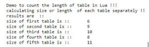 Lua Table Length | How to find Table Length in Lua?