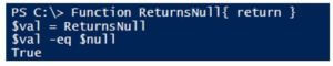 PowerShell null | How does $null Variable Works in PowerShell | Examples