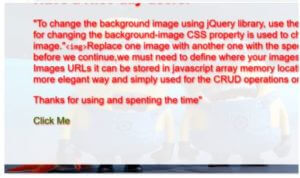 jQuery background image change | How to change background image?