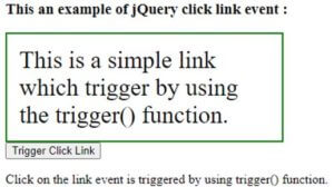jQuery click link | Working of jQuery click link Event | Examples