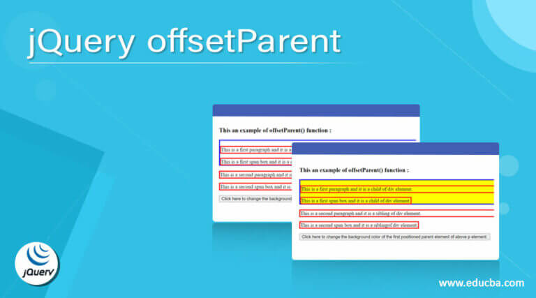 jQuery offsetParent | How to work jQuery offsetParent() function?