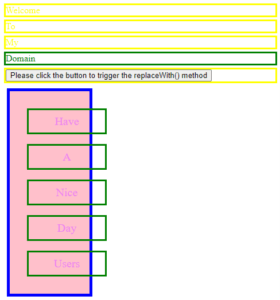 jQuery replace with | Learn How replaceWith() function works in jQuery?