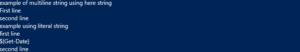 PowerShell Multiline String | Working of multiline string using her string