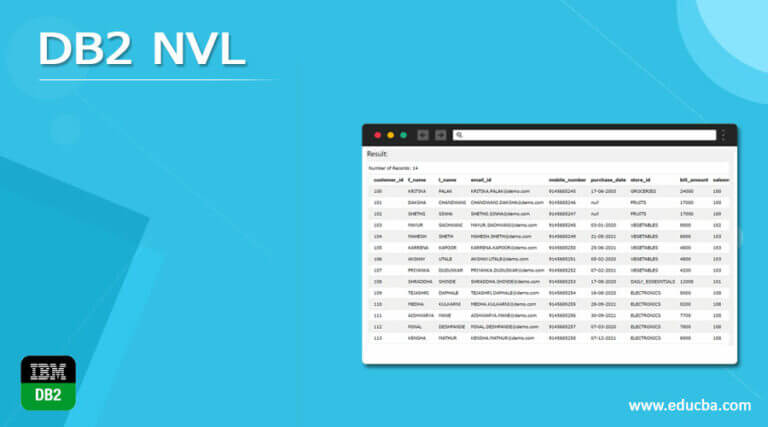 Db2 Nvl Learn The Examples Of Nvl Function In Db2