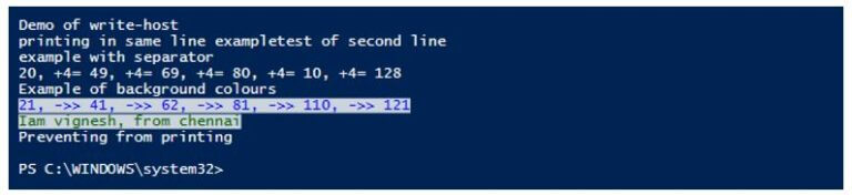Powershell Print Different Ways Of Printing Output In Powershell